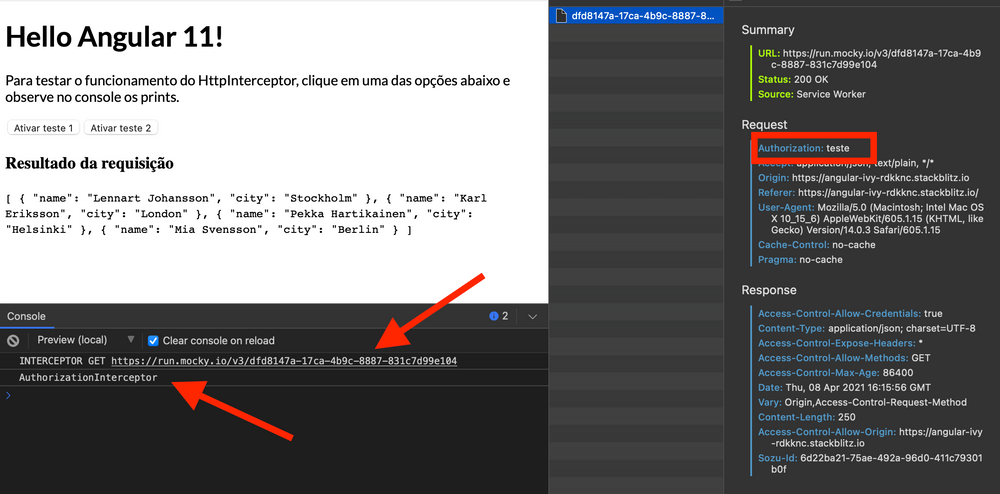 Interceptor Angular