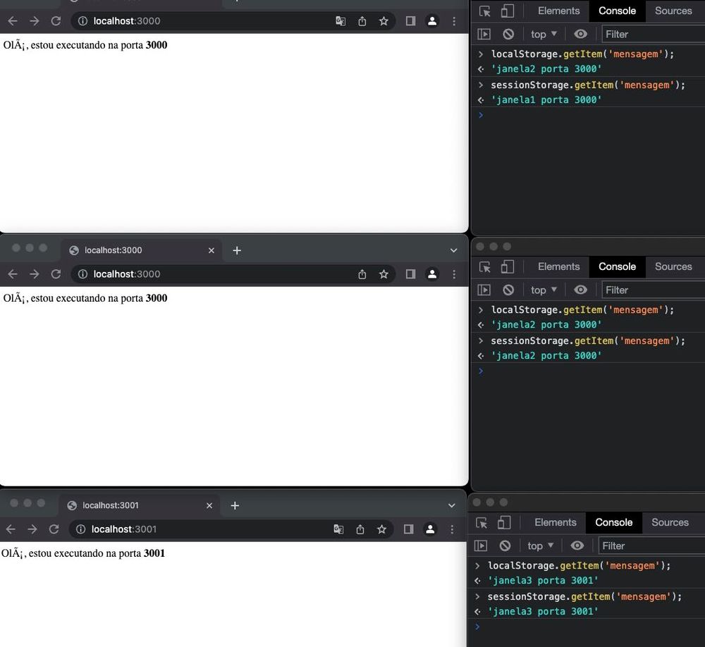 Como utilizar e quais as diferenças entre sessionStorage e localStorage