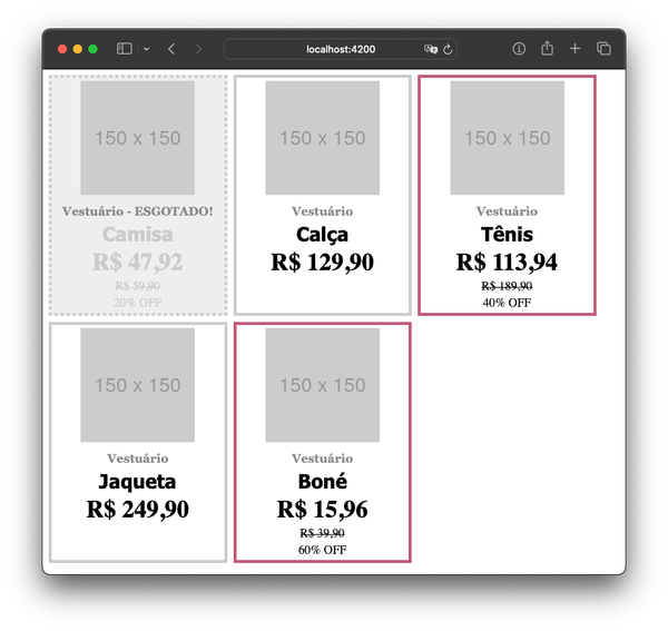 Angular: atribuindo classes CSS dinamicamente com ngClass