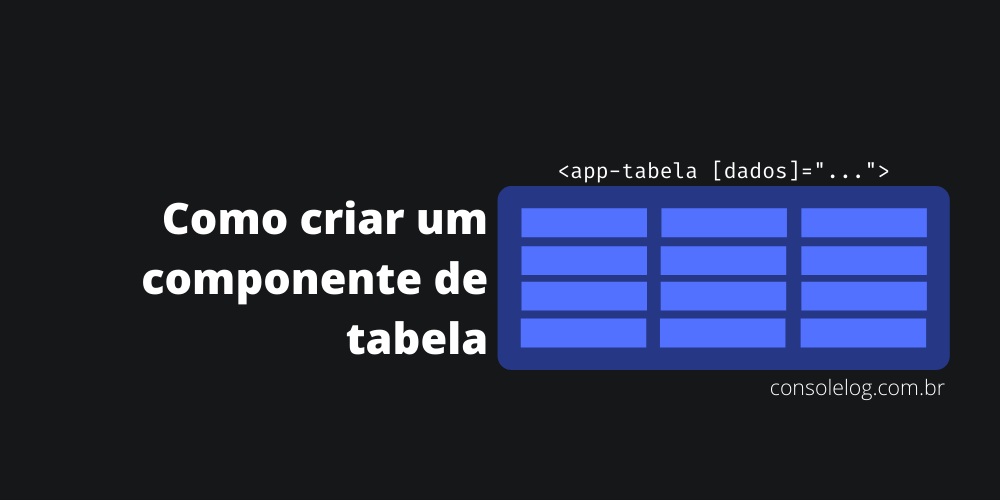 Componente Tabela - Angular 2+